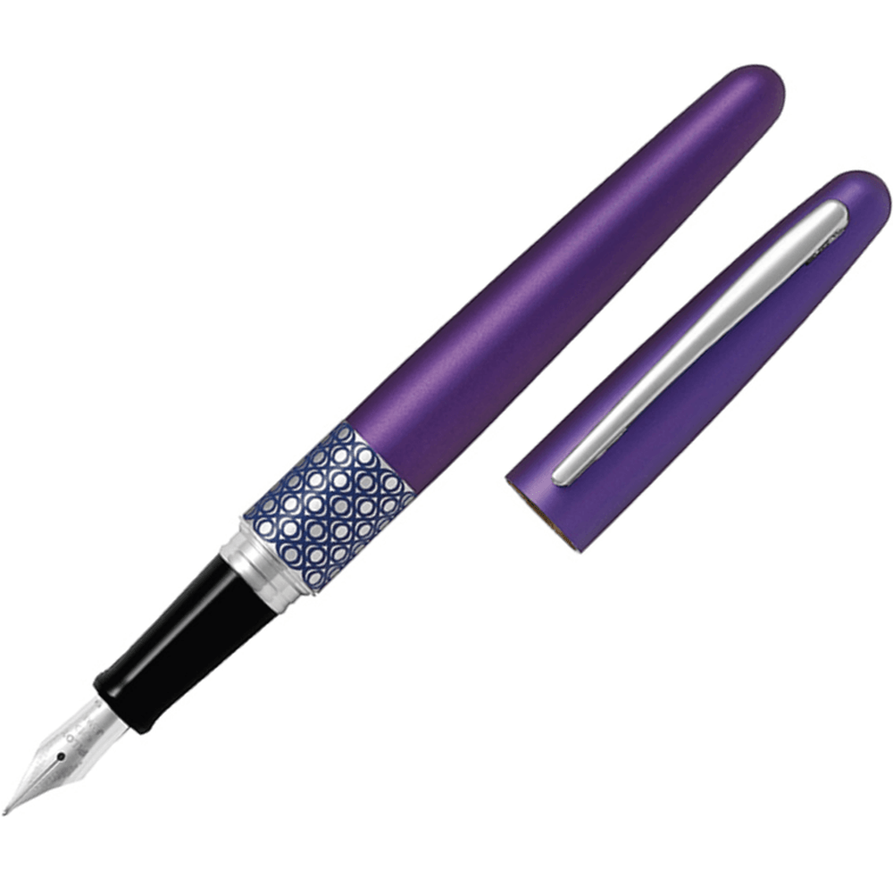 Pilot Metropolitan Fountain Pen Medium Nib Black (Ellipse Violet Purple ...