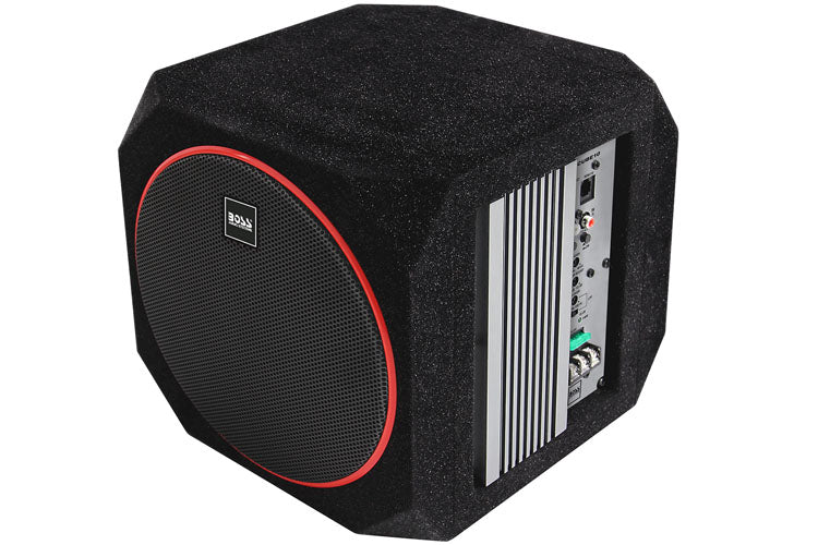 Boss Audio CUBE10 10" 4 Ohm 800W SVC Amplified Subwoofer with Enclosure ...