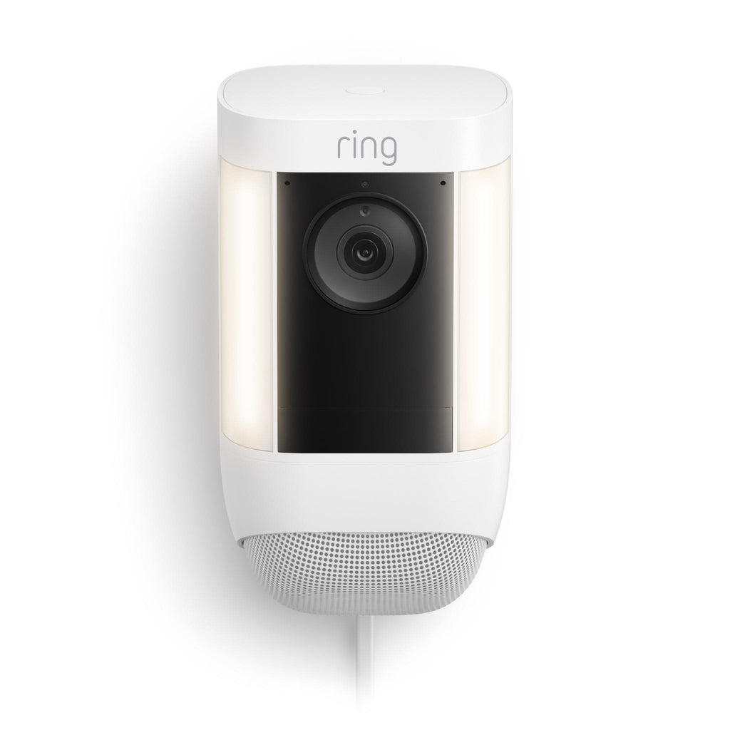 Ring Spotlight Security Camera Pro 2K Plug-in (White) - JB Hi-Fi