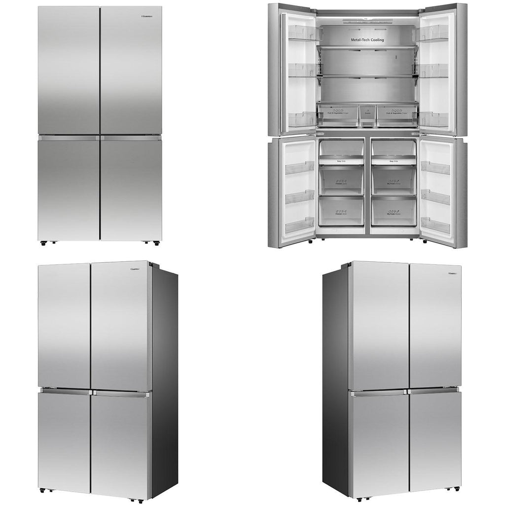 Hisense HRCD610TS 609L PureFlat French Door Fridge (Stainless Steel ...