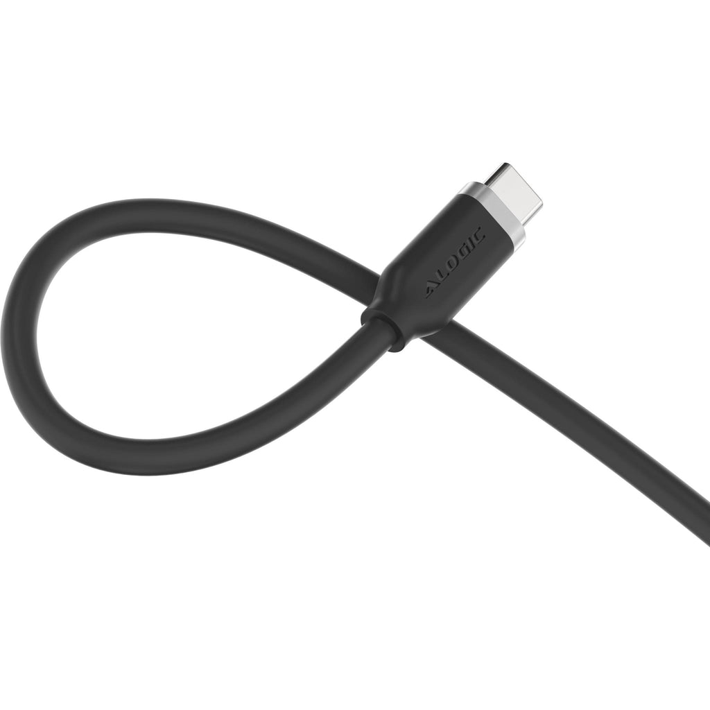 ALOGIC Elements Silicone 240W USB-C Cable 1m (Black) - JB Hi-Fi