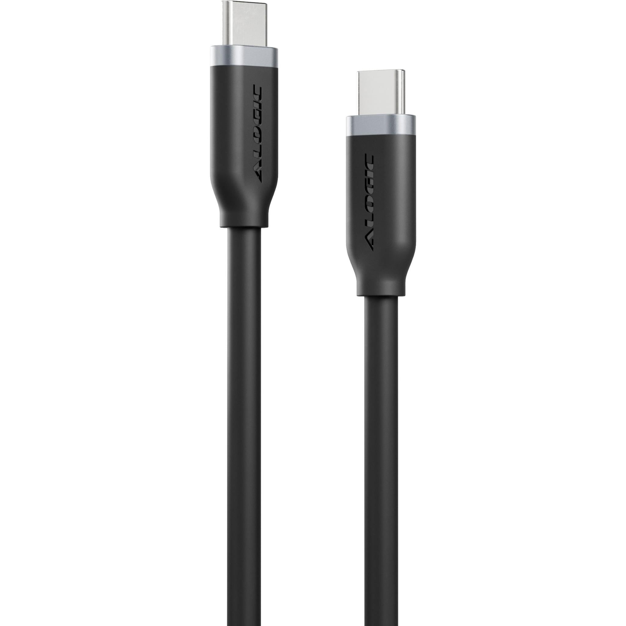 ALOGIC Elements Silicone 240W USB-C Cable 2m (Black) - JB Hi-Fi