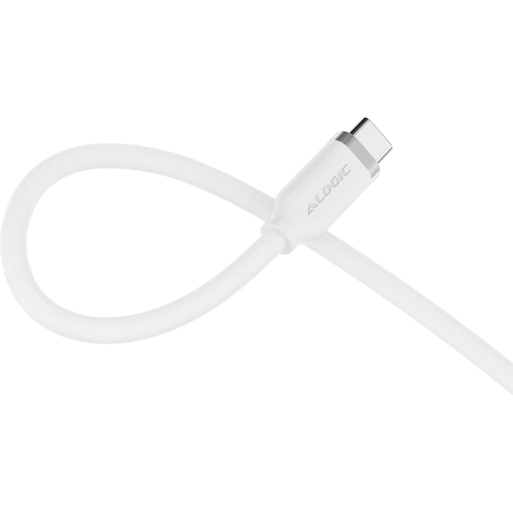 ALOGIC Elements Silicone 240W USB-C Cable 2m (White) - JB Hi-Fi