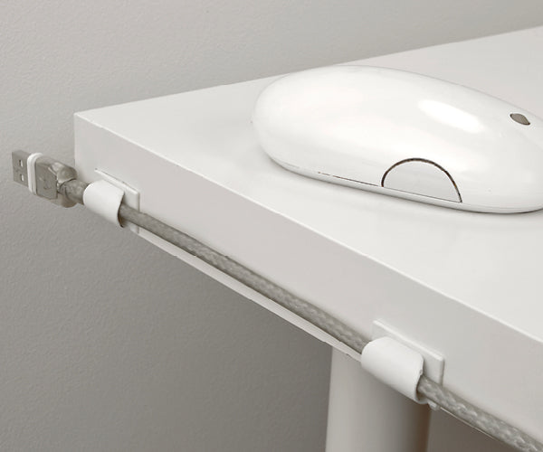 D-Line Cable Tidy Clips 6-Pack (White) - JB Hi-Fi