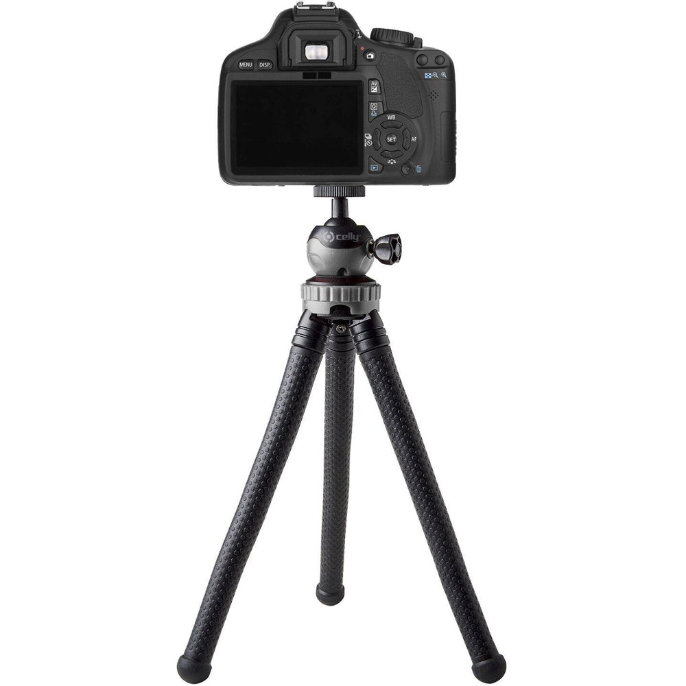 Celly Flexible Tripod For DSLR Plastic Camera Holder 31cm (Black) - JB ...