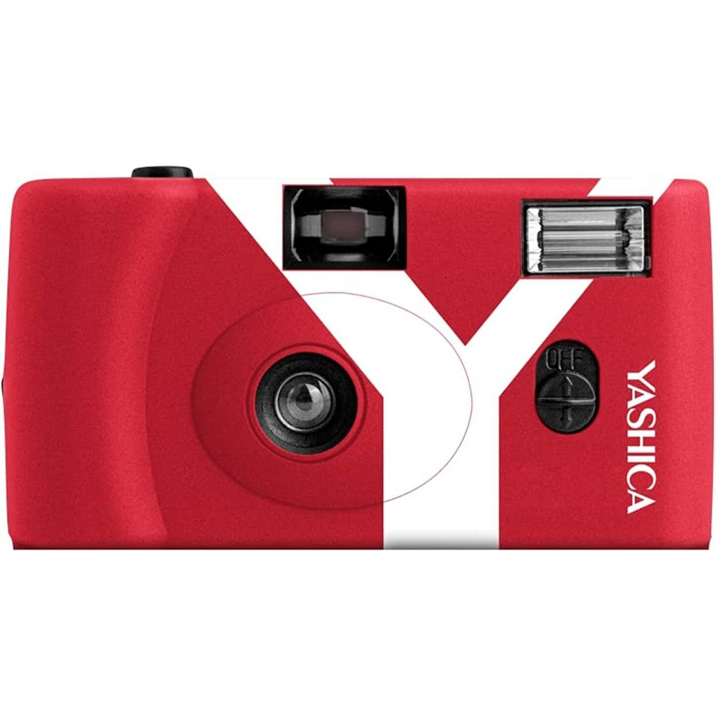 Yashica MF-1 Snapshot Reusable 35mm Film Camera Set (Red) - JB Hi-Fi