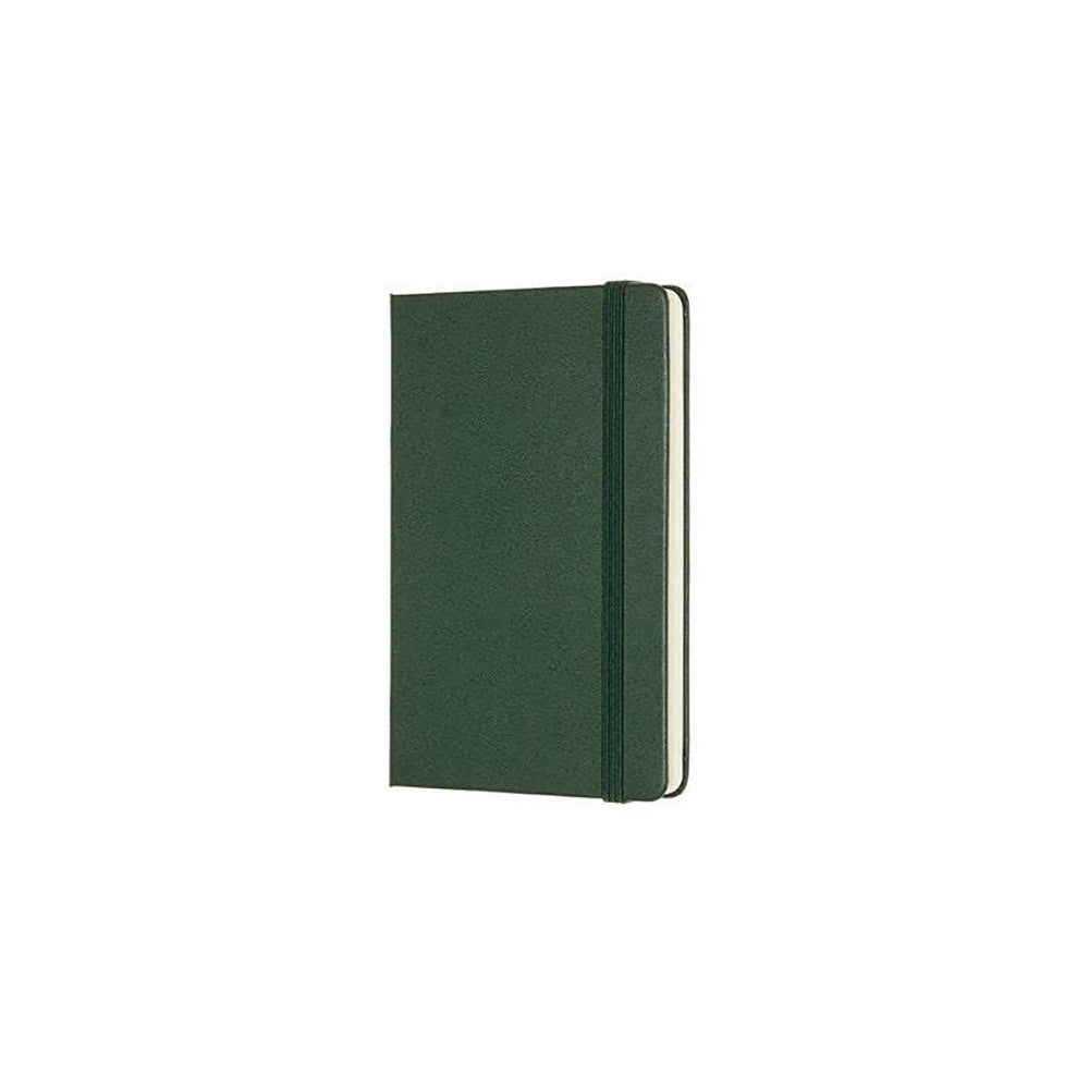 Moleskine Classic Hardcover Pocket Notebook Plain (Myrtle Green) - JB Hi-Fi