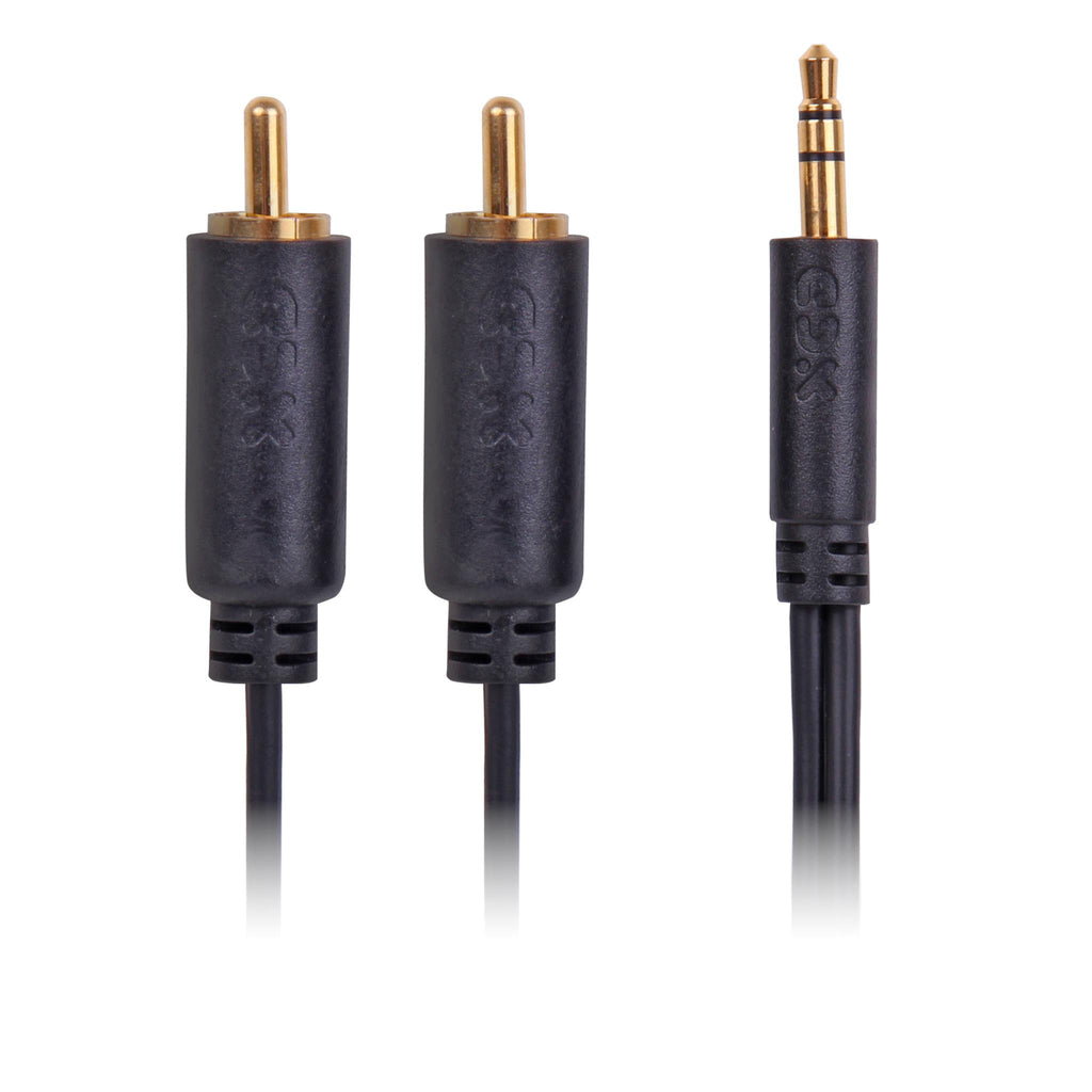 XCD Essentials 3.5mm to 2RCA Audio Cable 1M V2 - JB Hi-Fi