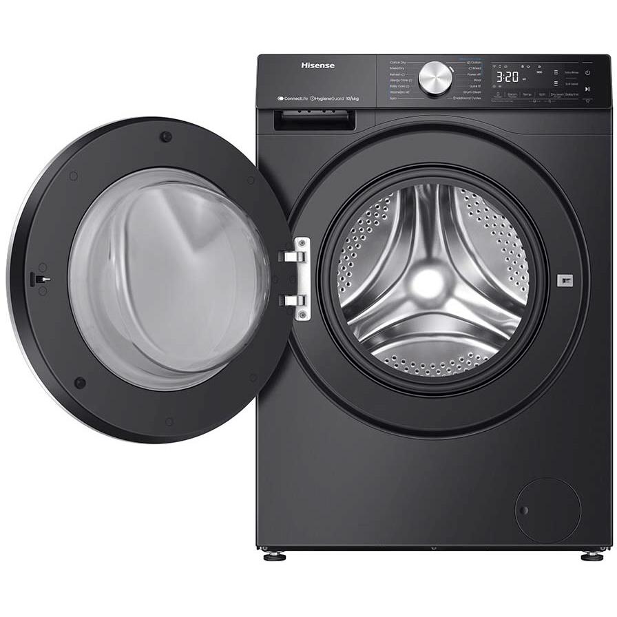 Hisense Series 7 10kg/6kg Washer Dryer Combo (Black) - JB Hi-Fi