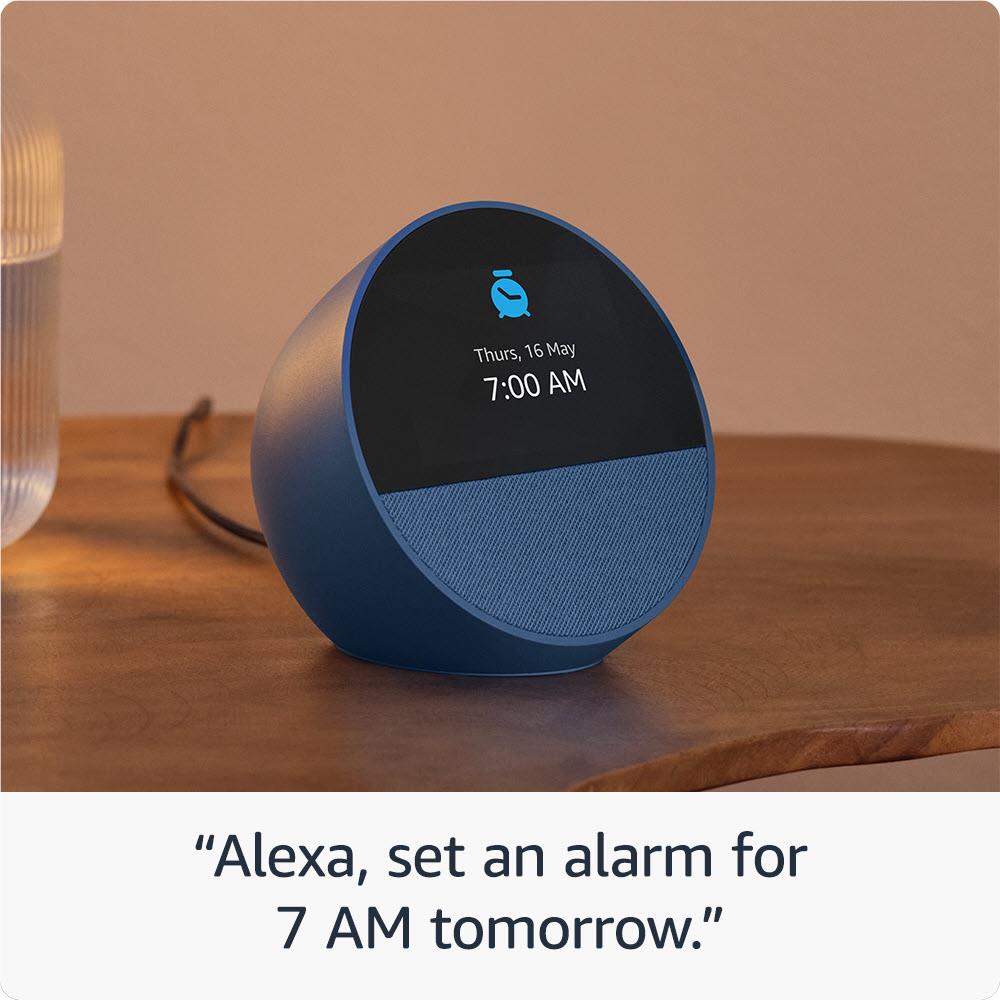 Amazon Echo Spot (Blue) - JB Hi-Fi