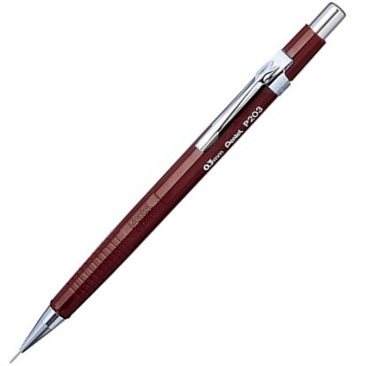 Pentel P203 Mechanical Drafting Pencil Pacer Premium Metal Tip 0.3mm [6 ...