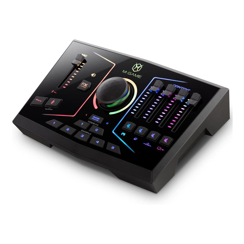 M-Game RGB Dual USB Streaming Mixer – Dual PC Interface with RGB ...