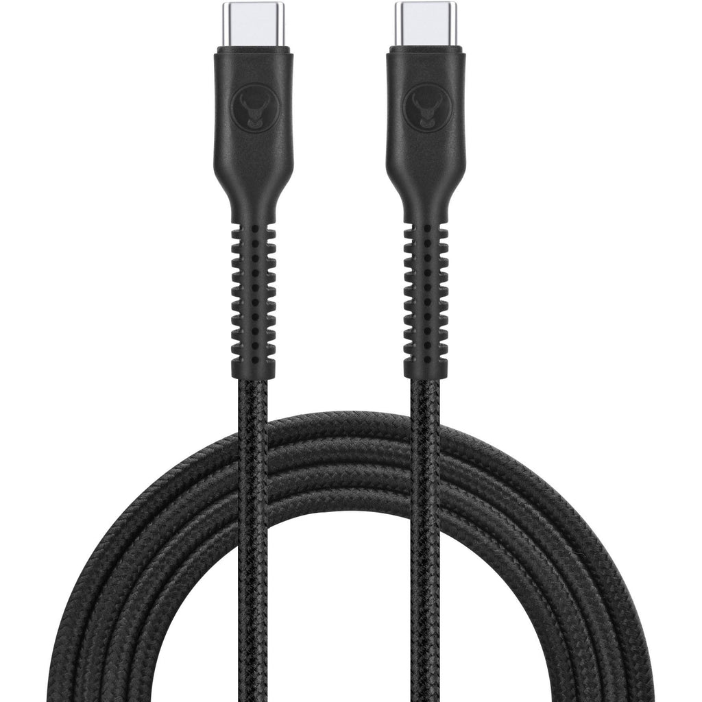 Bonelk Long- Life Easy-Grip USB-C to USB-C 1.5m Cable (Black) - JB Hi-Fi