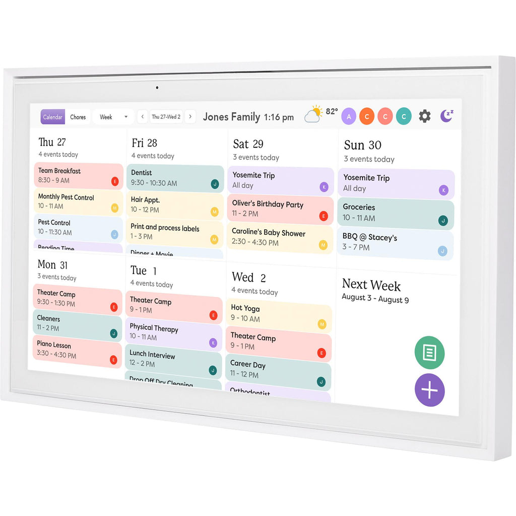 Skylight 15" Smart Family Calendar (White) - JB Hi-Fi