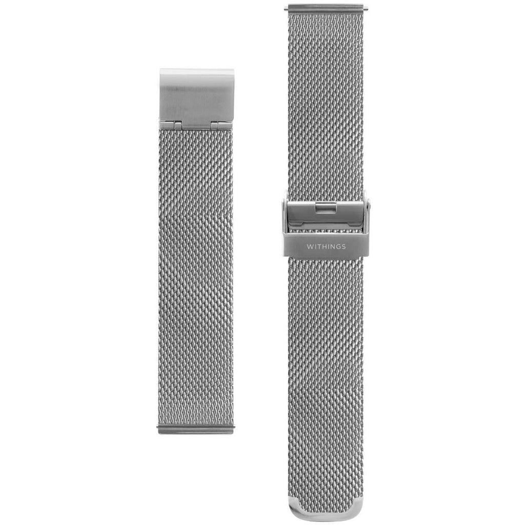 Withings Milanese Mesh Band 18mm (Silver) - JB Hi-Fi