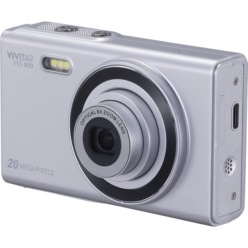 Vivitar 20MP Compact Digital Camera with 8x Optical Zoom (Silver) - JB ...