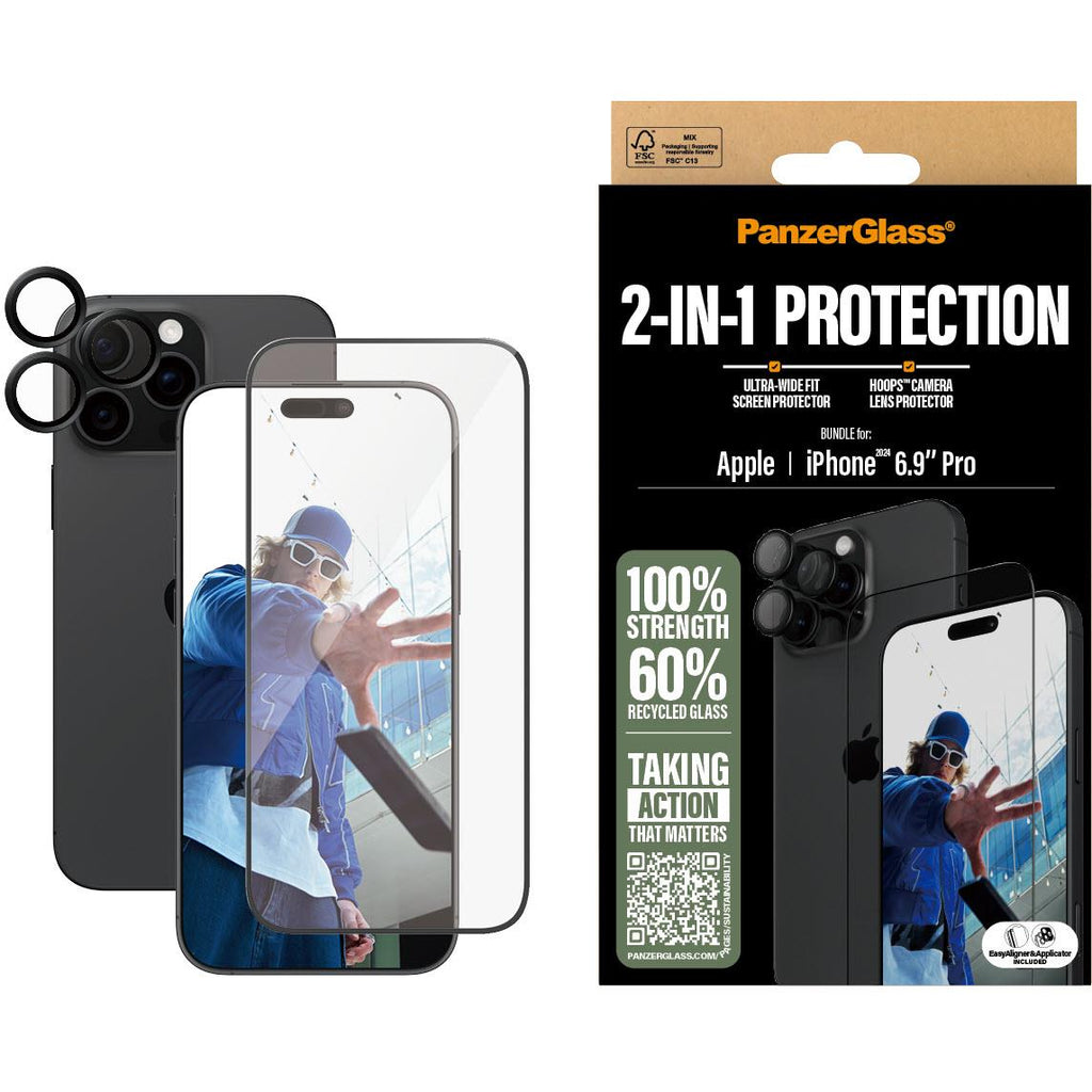 PanzerGlass 2-in1 Bundle for iPhone 16 Pro Max - JB Hi-Fi