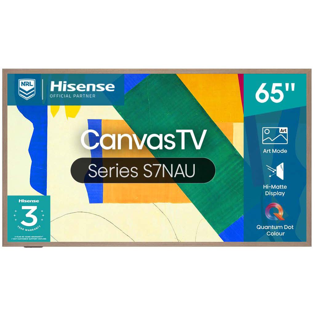 Hisense 65" S7NAU Canvas 4K QLED Smart TV [2024] - JB Hi-Fi