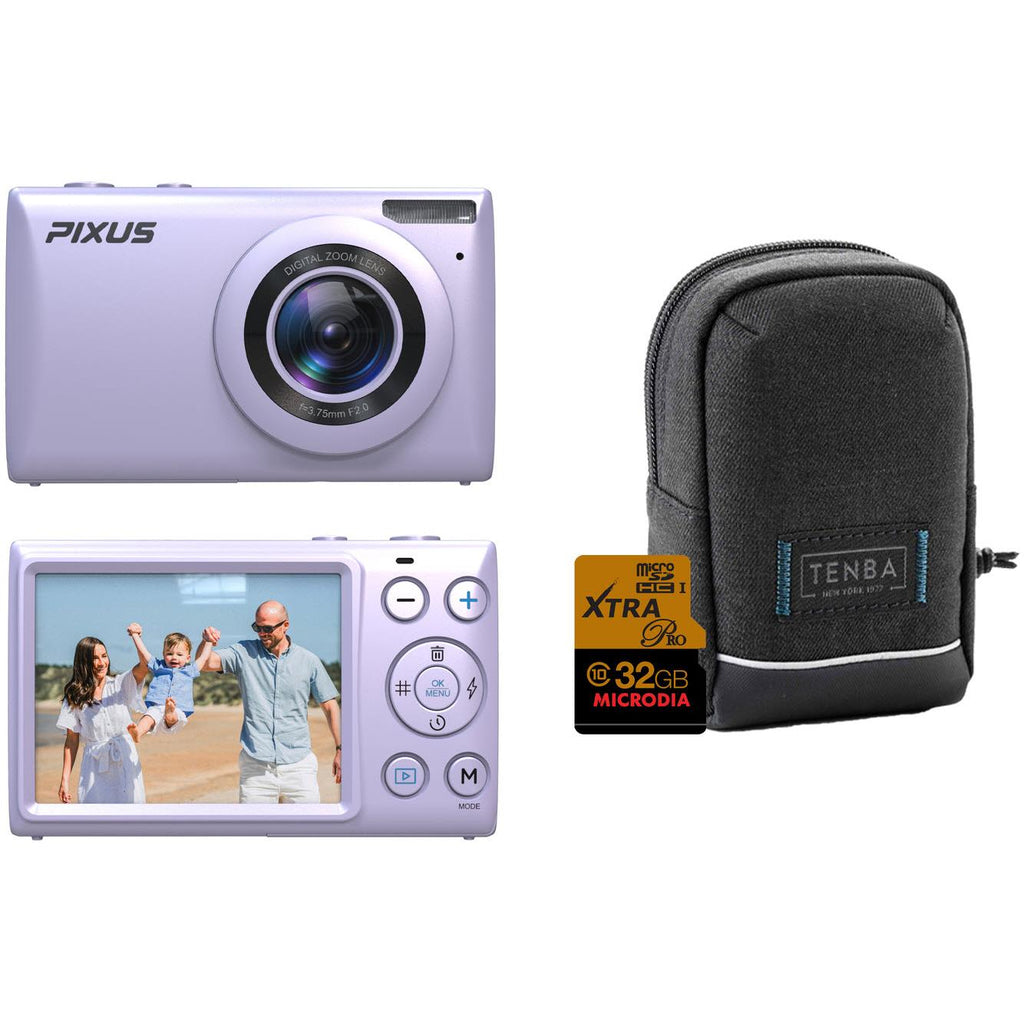 FireFly Pixus V1 Digital Compact Camera Kit with Pouch & SD Card ...