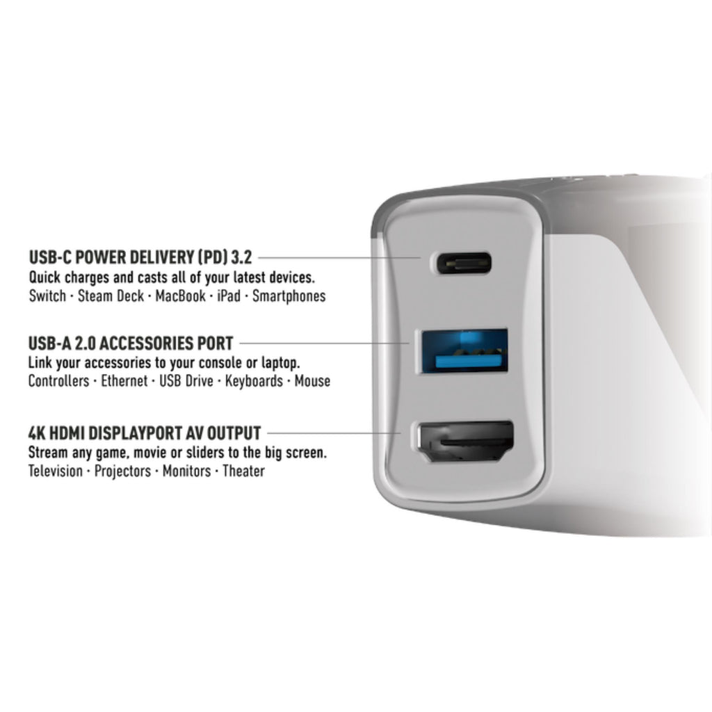 GENKI Covert Dock 2: HDMI & Charger - JB Hi-Fi