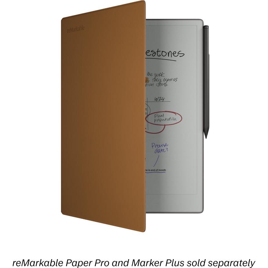 reMarkable BookFolio Pro Leather for Remarkable Paper Pro (Brown) - JB ...