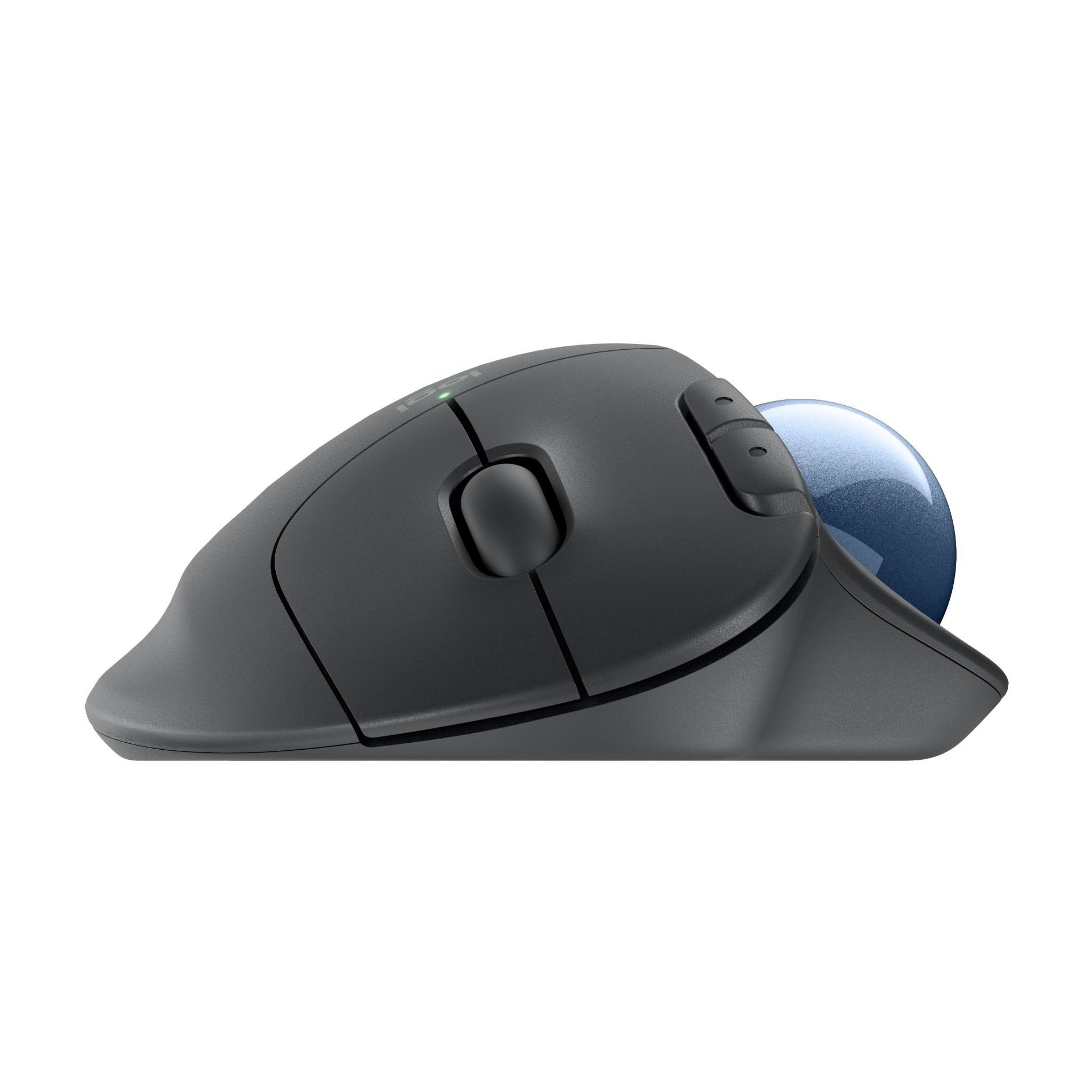 Logitech M575S Wireless Trackball Mouse (Black/Graphite Blue) - JB Hi-Fi