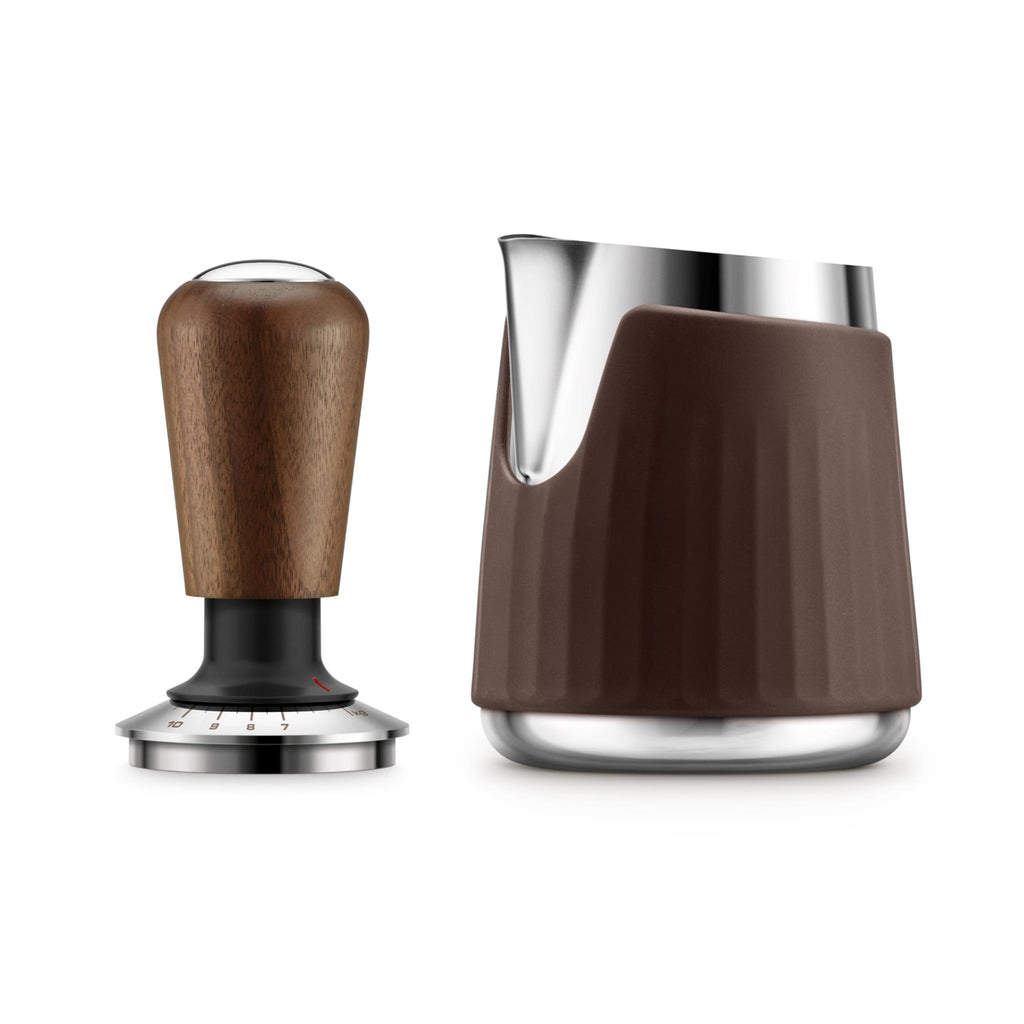 Breville the Force Gauge Tamper 54mm & the Pro Control Jug (Walnut ...