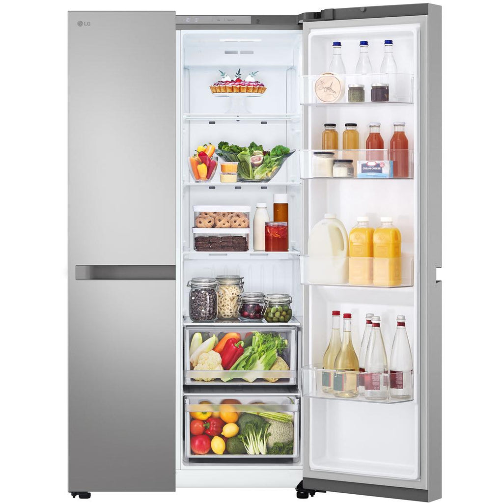 LG GS-B599PL 664L Flat Door Side by Side Fridge in (Stainless Finish ...
