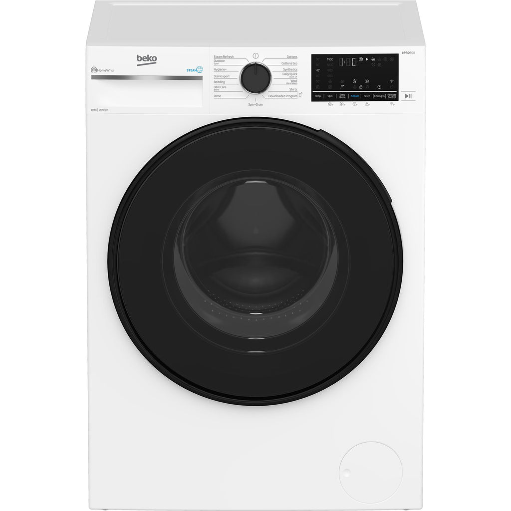 Beko BFLB1020W 10kg Connected Front Load Washing Machine with Steam ...