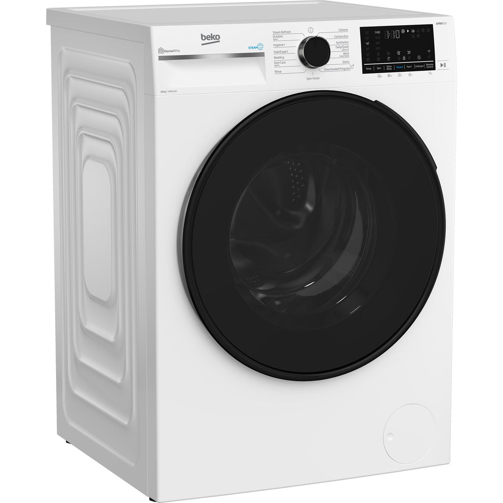 Beko BFLB1020W 10kg Connected Front Load Washing Machine with Steam ...