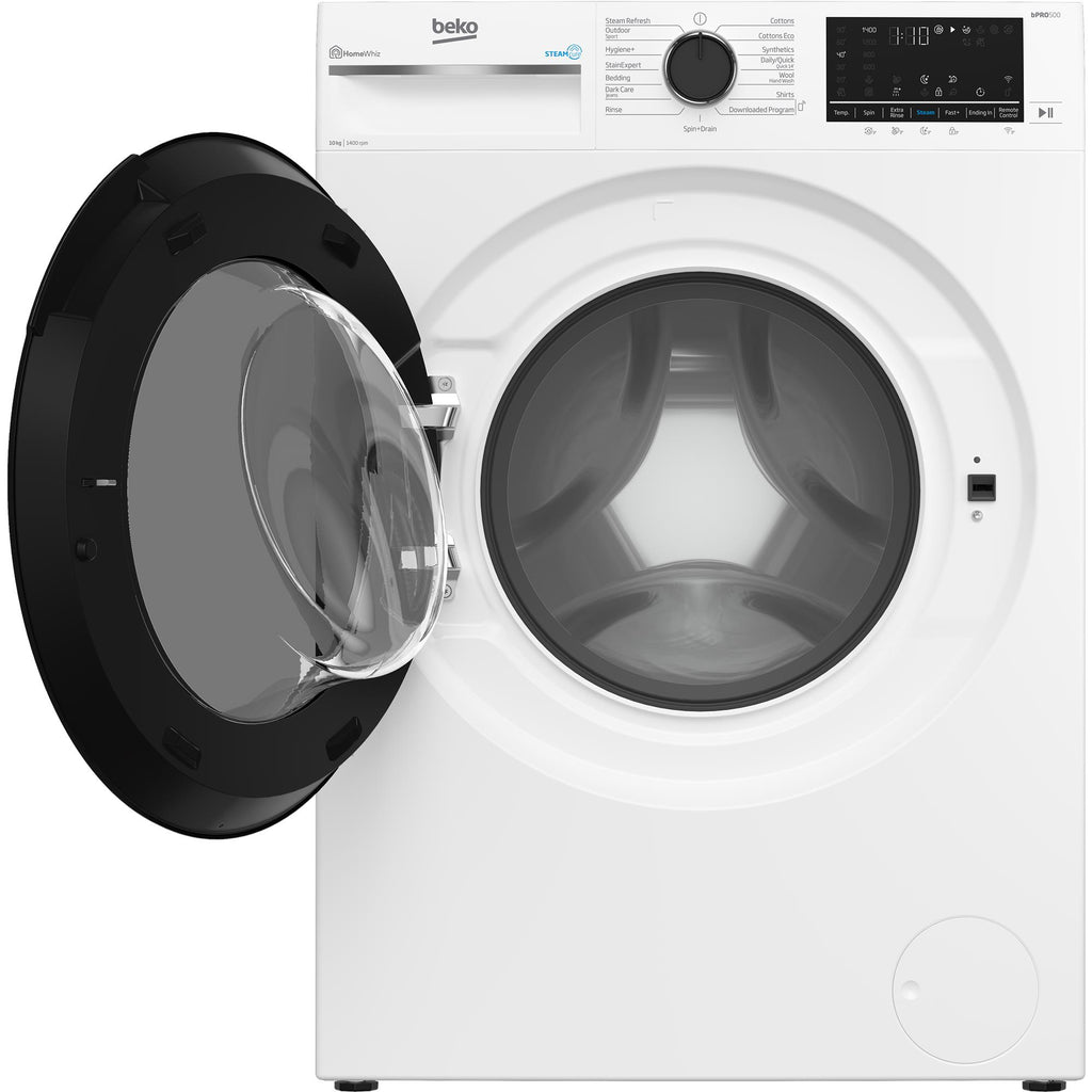 Beko BFLB1020W 10kg Connected Front Load Washing Machine with Steam ...