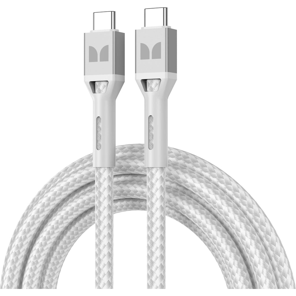 Monster 100W USB-C to USB-C Cable 2m (White) - JB Hi-Fi