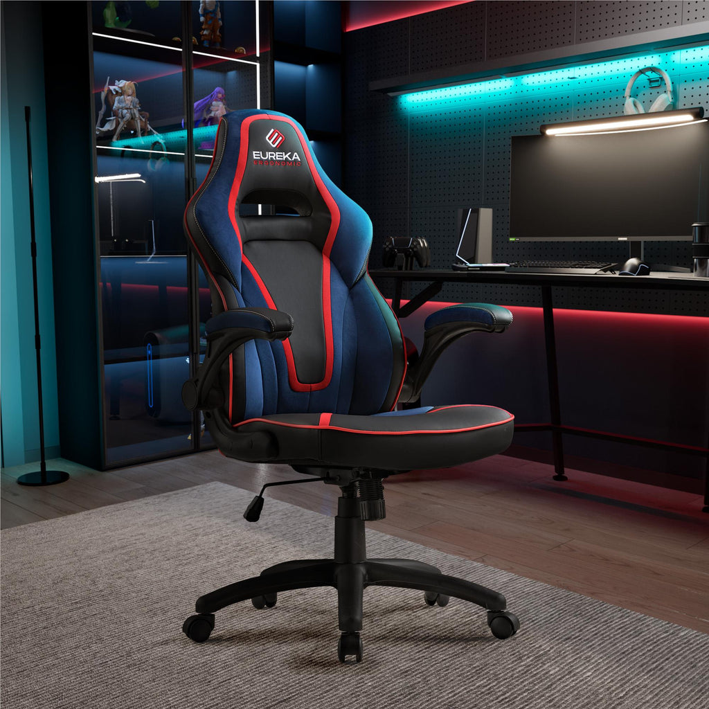 Eureka Vortex Gaming Chair (Blue) - JB Hi-Fi
