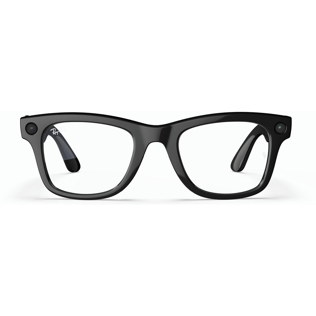 Ray-Ban | Meta Wayfarer Gen 1 AI Glasses (Shiny Black/Clear) - JB Hi-Fi