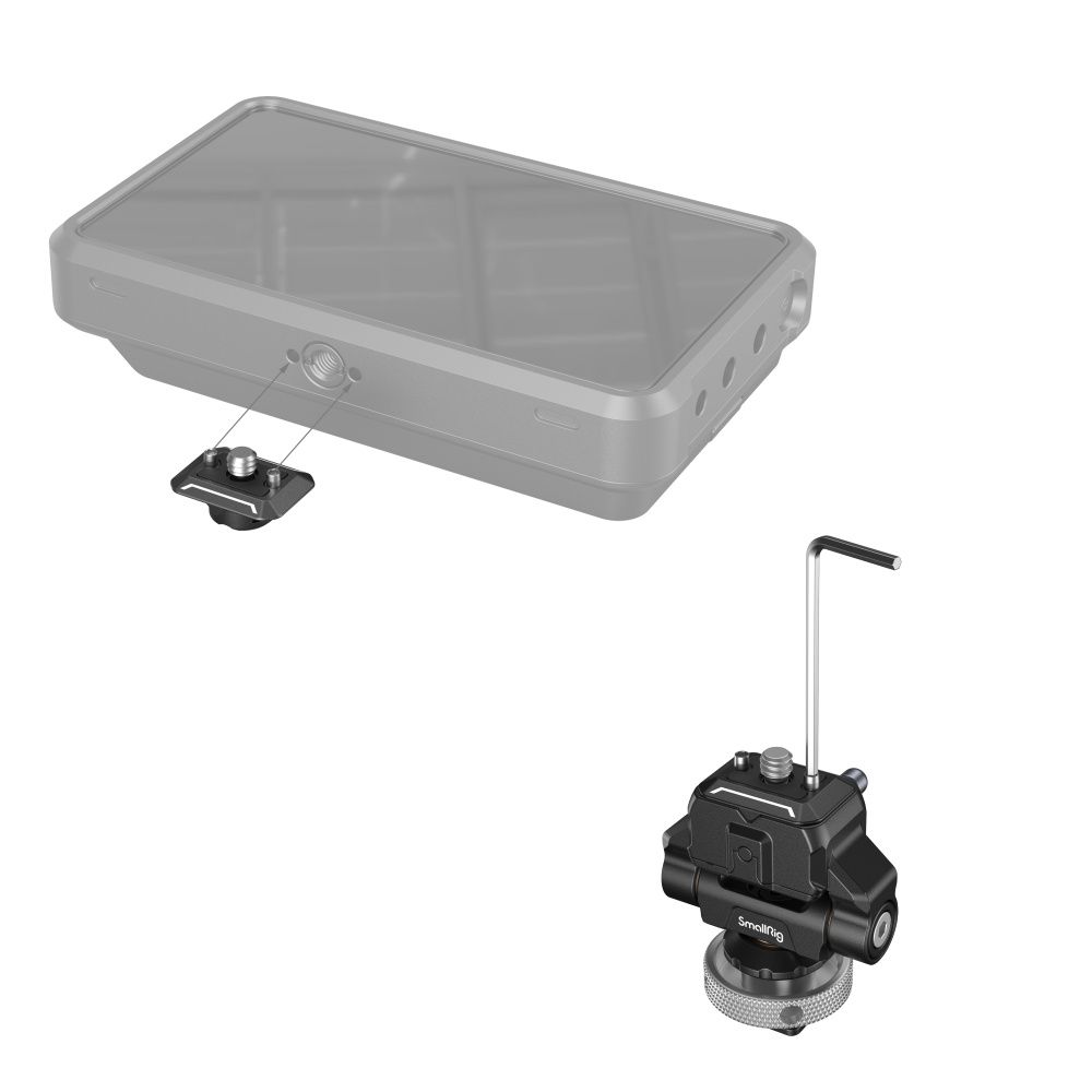 SmallRig Drop-in HawkLock mini Quick Release Monitor Mount with Cold ...
