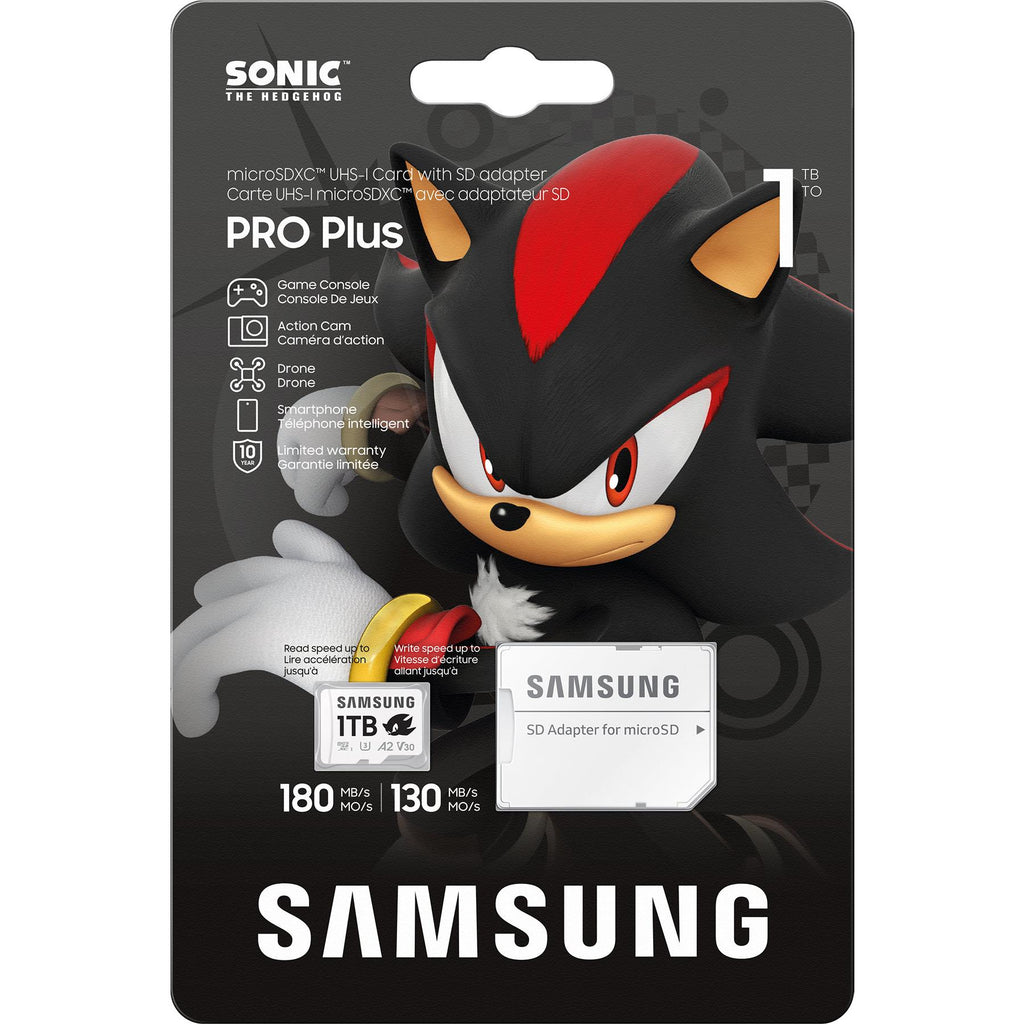 Samsung PRO Plus Sonic the Hedgehog™ 1TB MicroSD Card - JB Hi-Fi