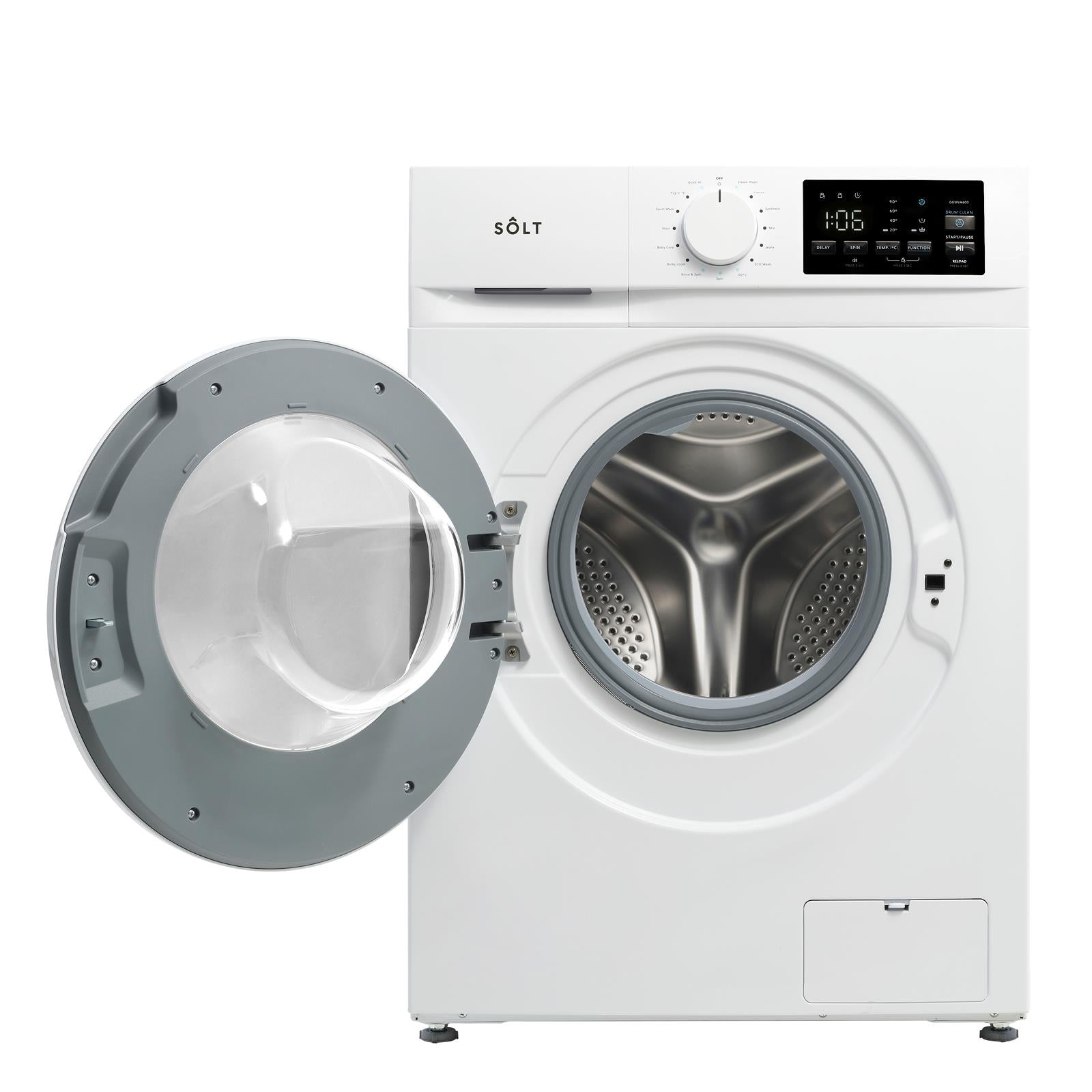 Solt GGSFLW600 6kg Front Load Washing Machine (White) - JB Hi-Fi