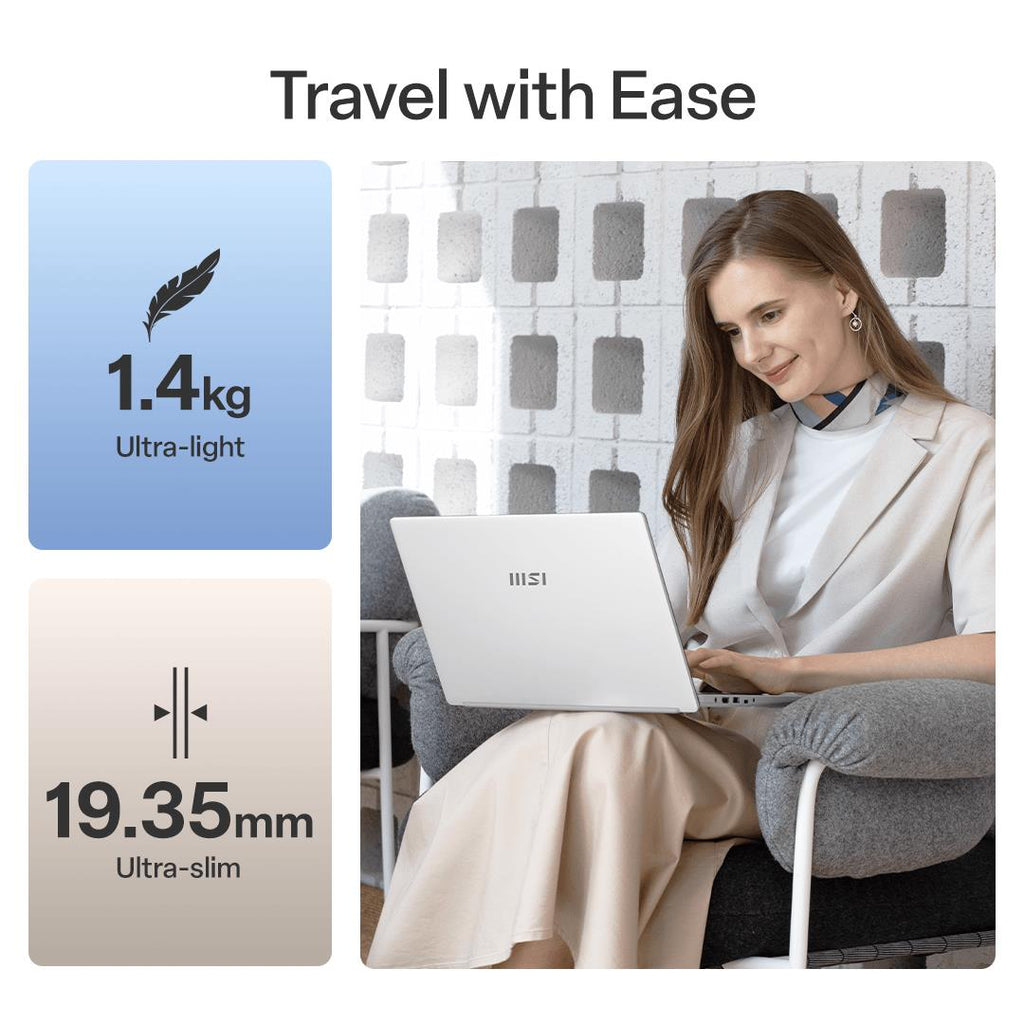 MSI Modern 14 14" FHD Laptop (Intel Core 7) [512GB] - JB Hi-Fi