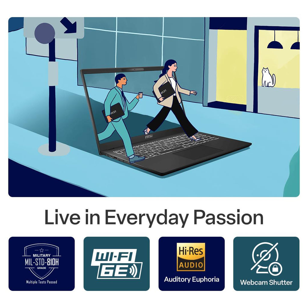 MSI Modern 15 H AI 15.6" FHD 60Hz Laptop (Intel Core Ultra 7) [1TB ...