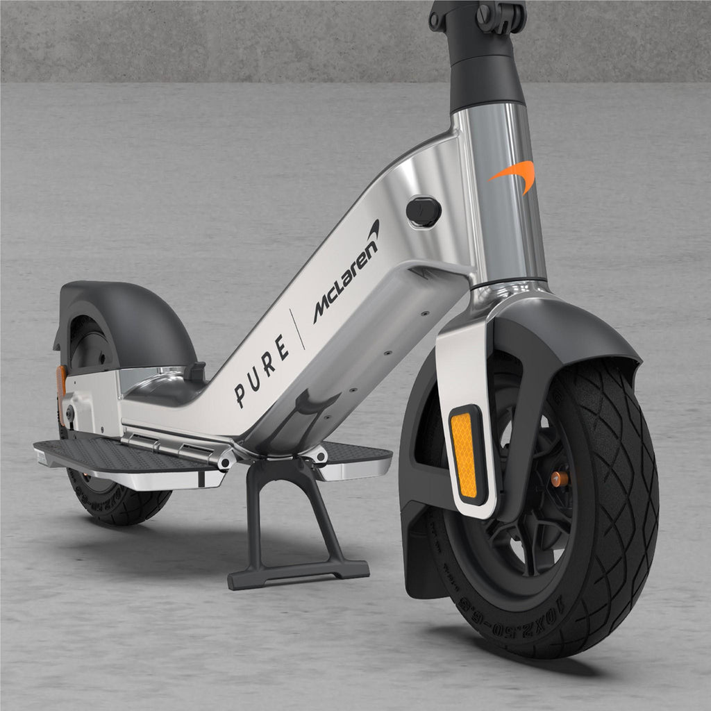 Pure X McClaren Electric Scooter (Chrome) - JB Hi-Fi
