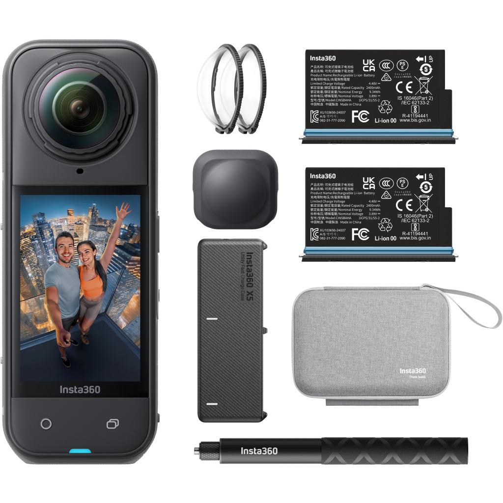 Insta360 X5 8K 360 Action Camera Essentials Bundle - JB Hi-Fi