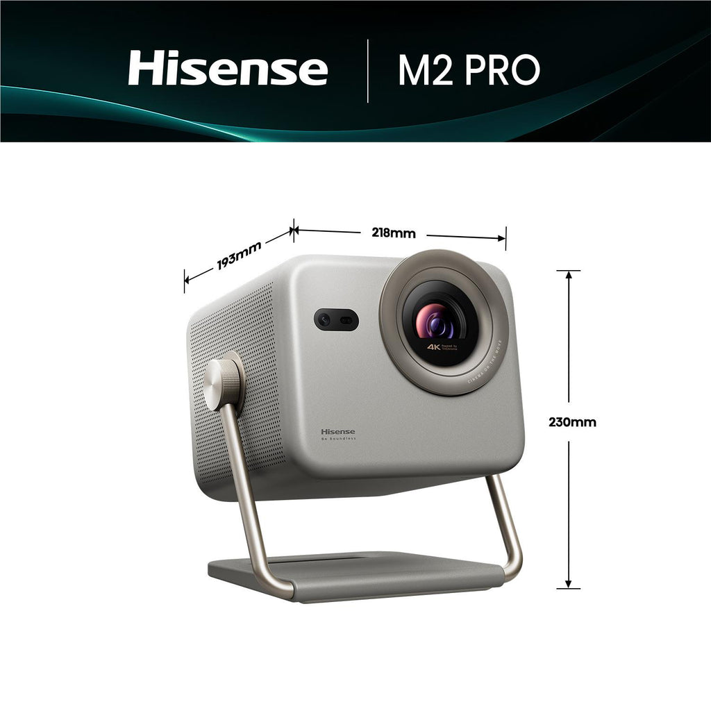 Hisense M2 Pro 65''-200'' 4K TriChroma Laser Mini Projector - JB Hi-Fi