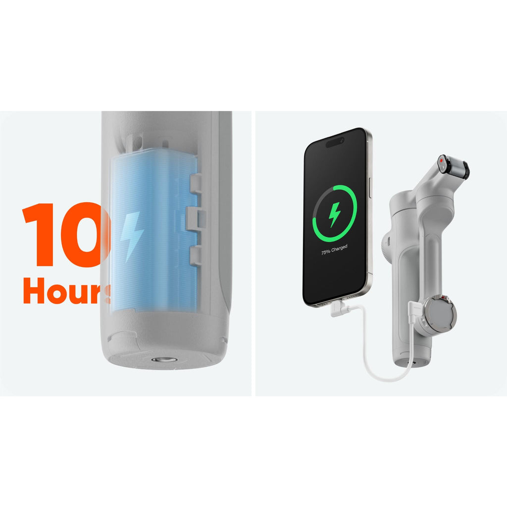 Insta360 Flow 2 Gimbal Standard Bundle (Stone Grey) - JB Hi-Fi