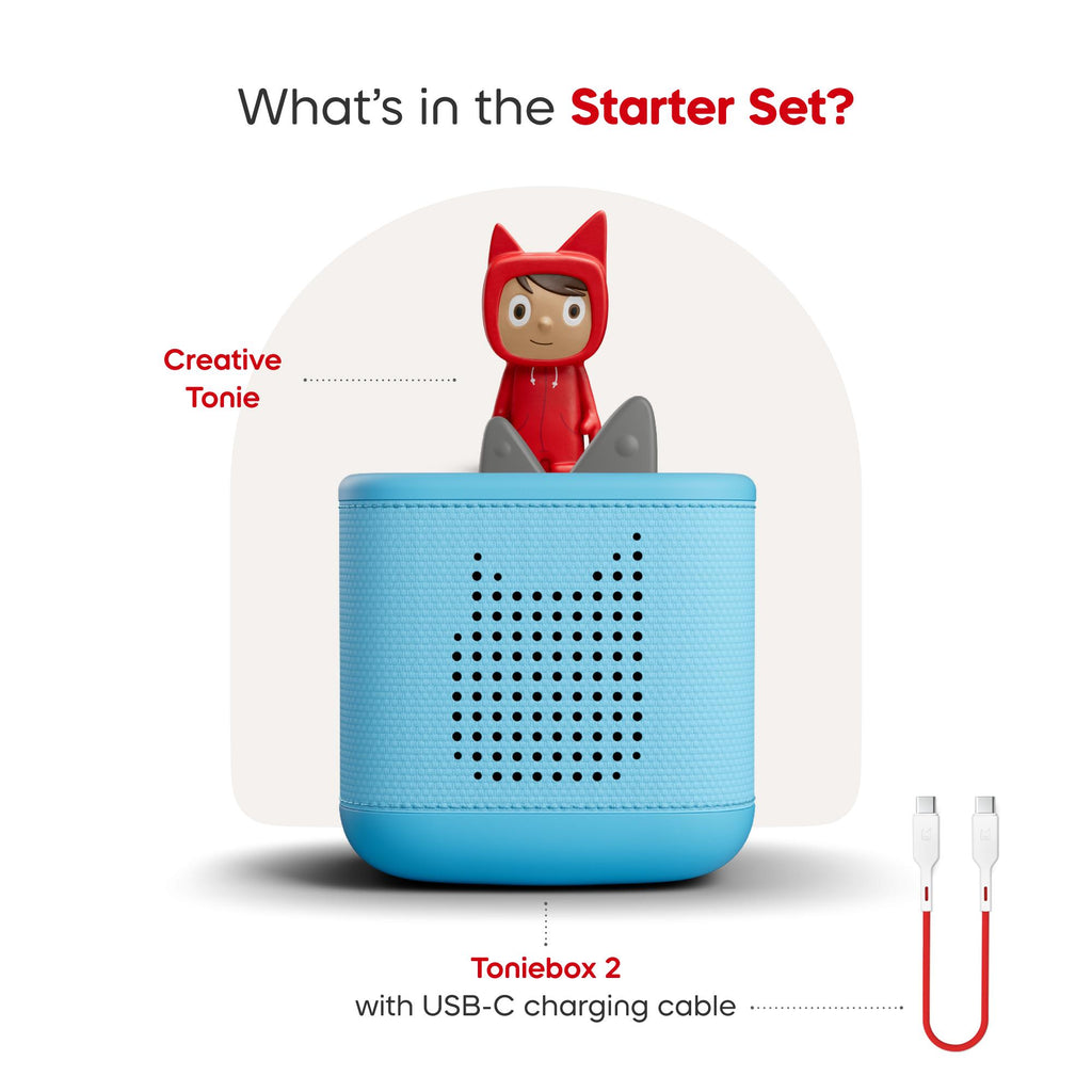 Toniebox 2 Sky Blue Starter Set Creative Tonie Rubie - JB Hi-Fi