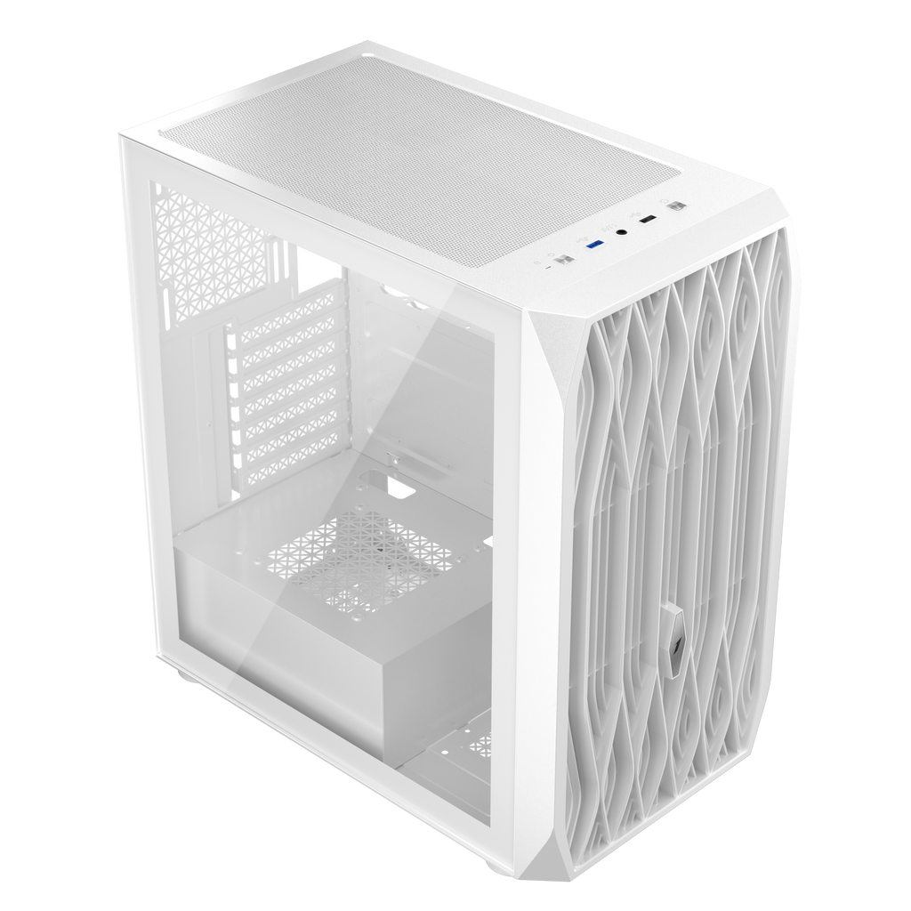 1st Player AY7 ATX M-ATX ITX PC Gaming Case (White) - JB Hi-Fi