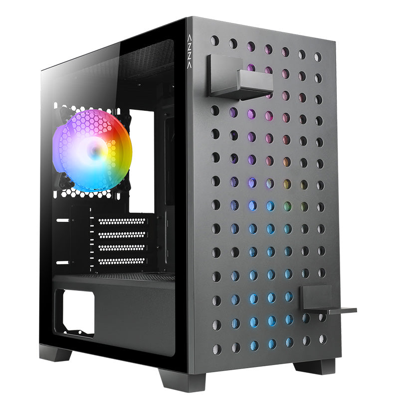 AZZA Elise Mid Tower mATX Case Black (CSAZ-140M) - JB Hi-Fi