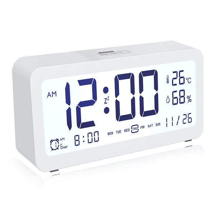 Sansai 7" Display LED LCD Alarm Clock with Date & Temperature - JB Hi-Fi