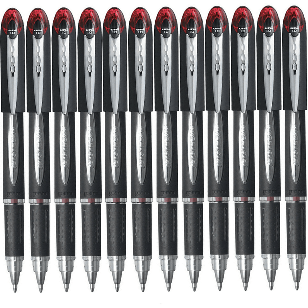 Uni-Ball SX210 Jetstream Rollerball Pen Medium 1.0mm (Red) [Box 12 ...