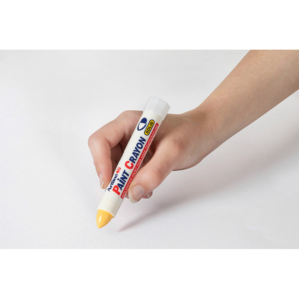 Artline 40 Box 12 Permanent Paint Crayon (Solid Yellow) - JB Hi-Fi