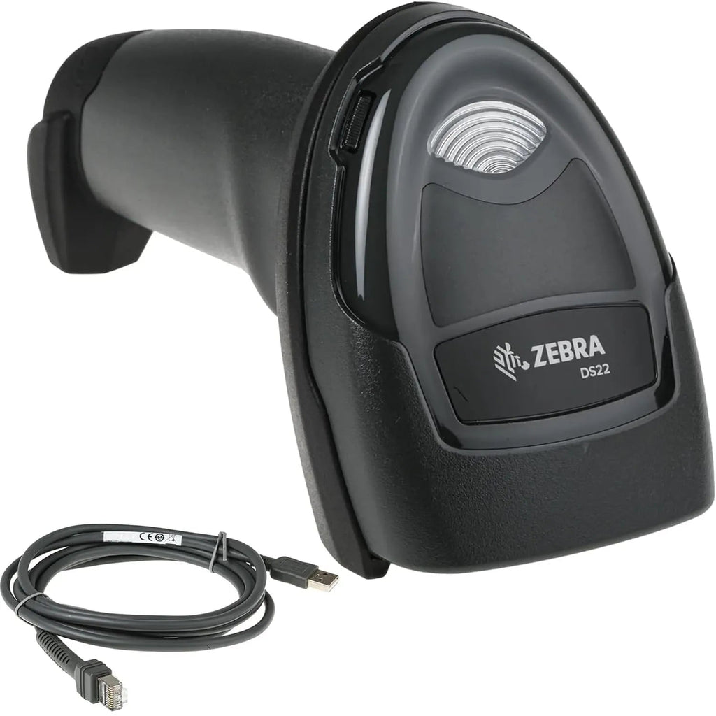 Zebra DS2208 Barcode Scanner 2D Hand-Held Kit Stand USB Windows Mac ...